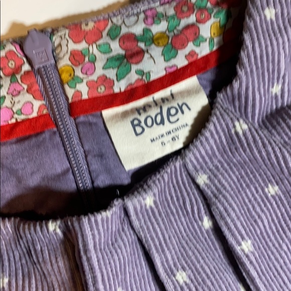 Mini Boden | Dresses | Boden Robin Holiday Appliqu Corduroy Pinafore ...